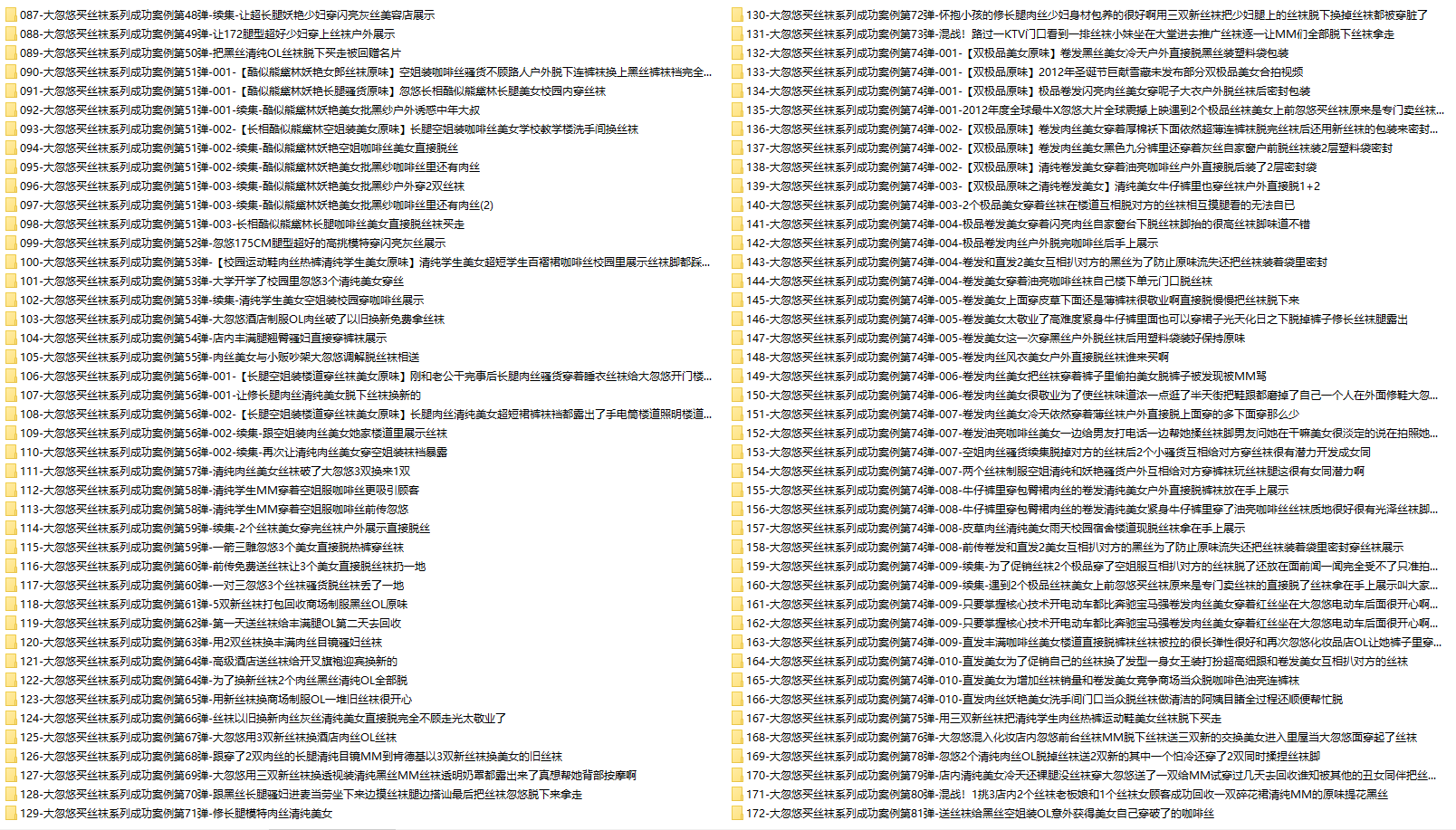 [全网资源汇总][235期]大忽悠买丝袜系列套图合集[持续更新]-cosers写真次元网